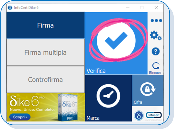 Verifica di una firma digitale .p7m